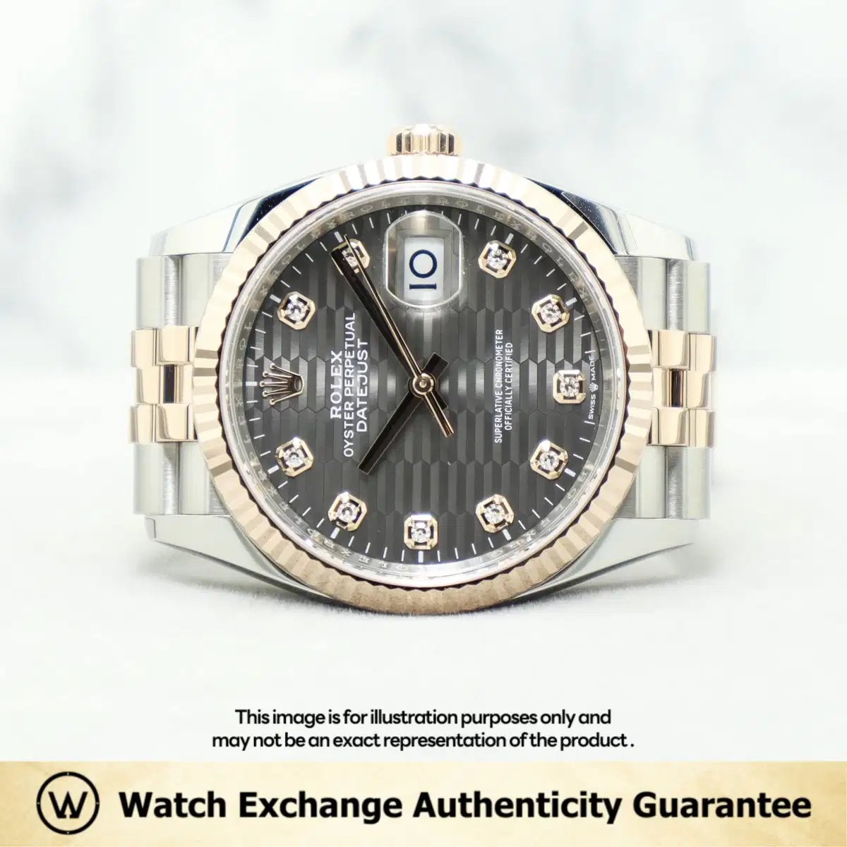 Rolex Datejust 126231 Slate Motif w 10 Points Diamond Rolex Slate Motif ...