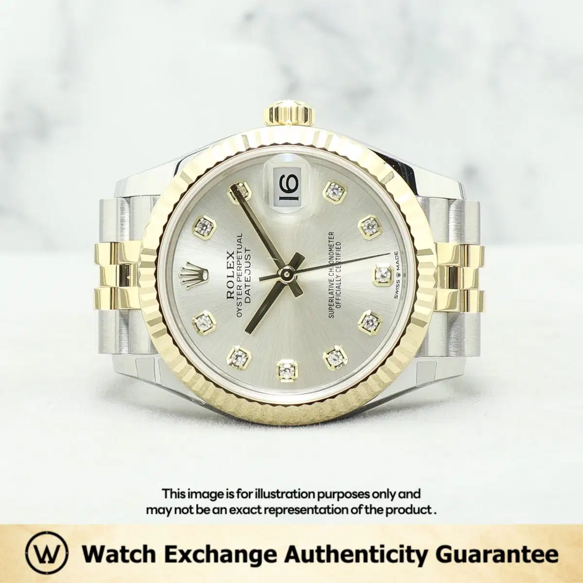 Rolex Datejust 278273 Silver w 10 Points Diamond Rolex Silver w 10 ...