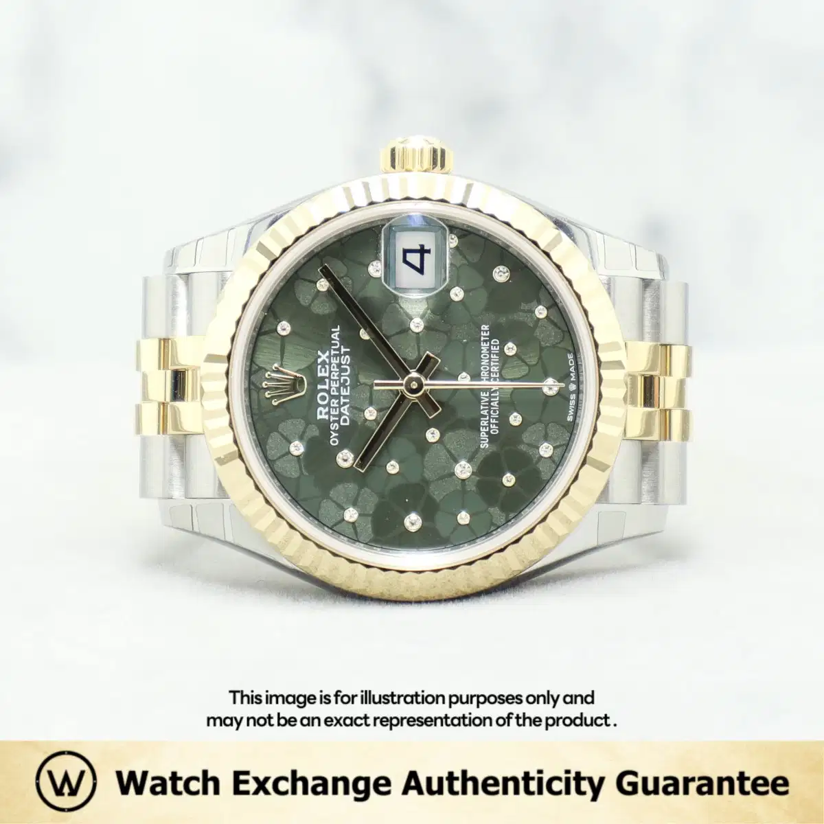 Rolex Datejust 278273 Olive Green Floral Motif Rolex Olive Green Floral ...