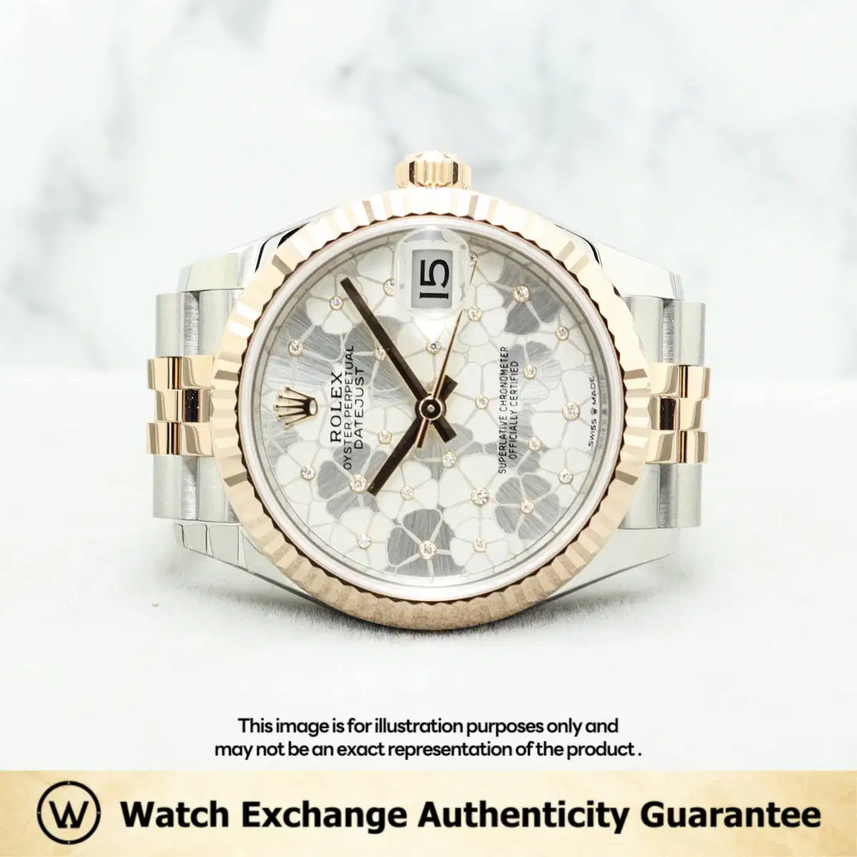 Rolex Datejust 278271 Silver Floral Motif Rolex Silver Floral Motif Ref ...