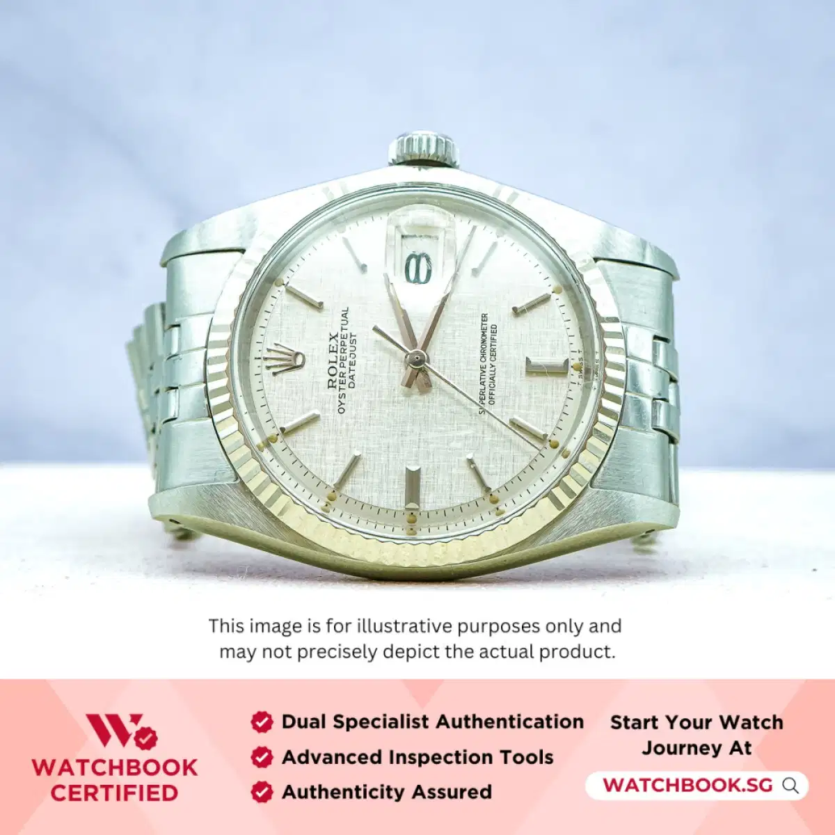 Rolex Datejust 1601 Silver Linen Dial Singapore | Watchbook